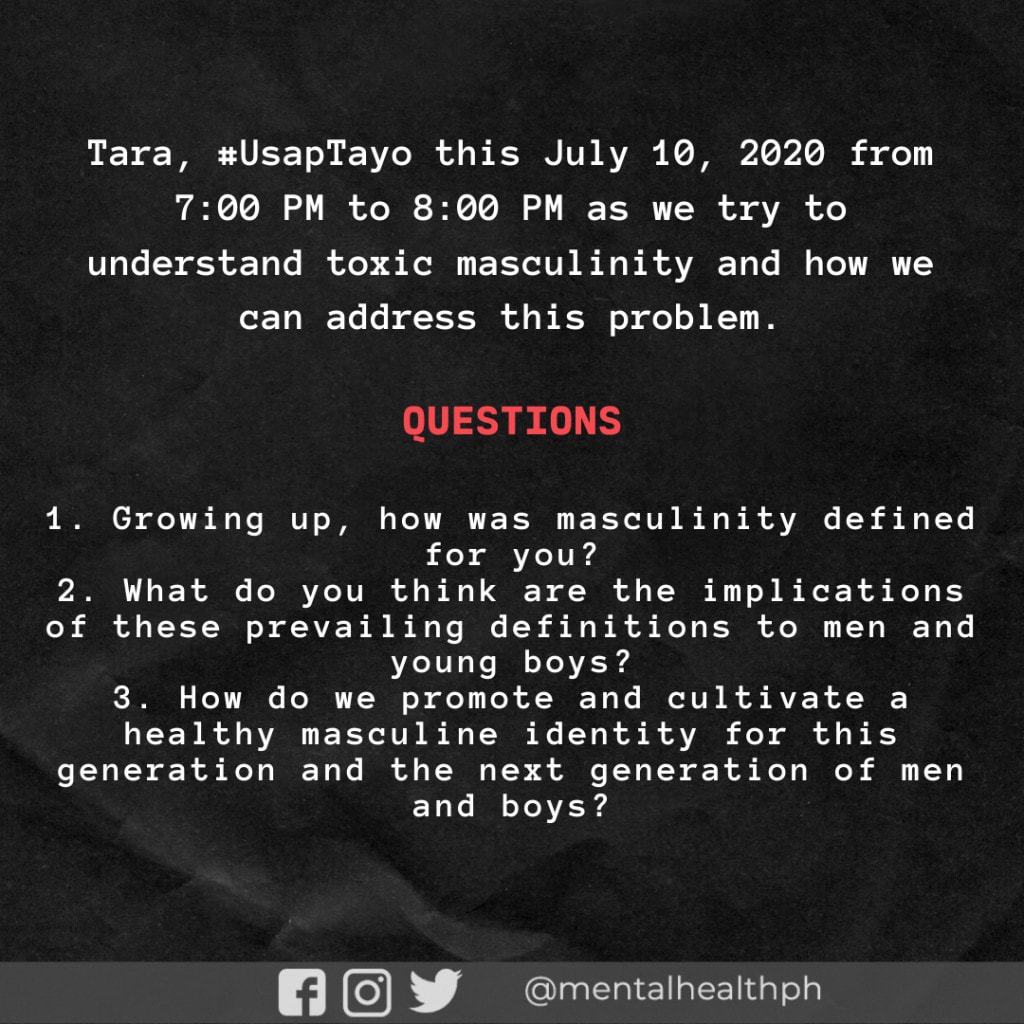 Tara, Usap Tayo! (July 10, 2020) - MentalHealthPH