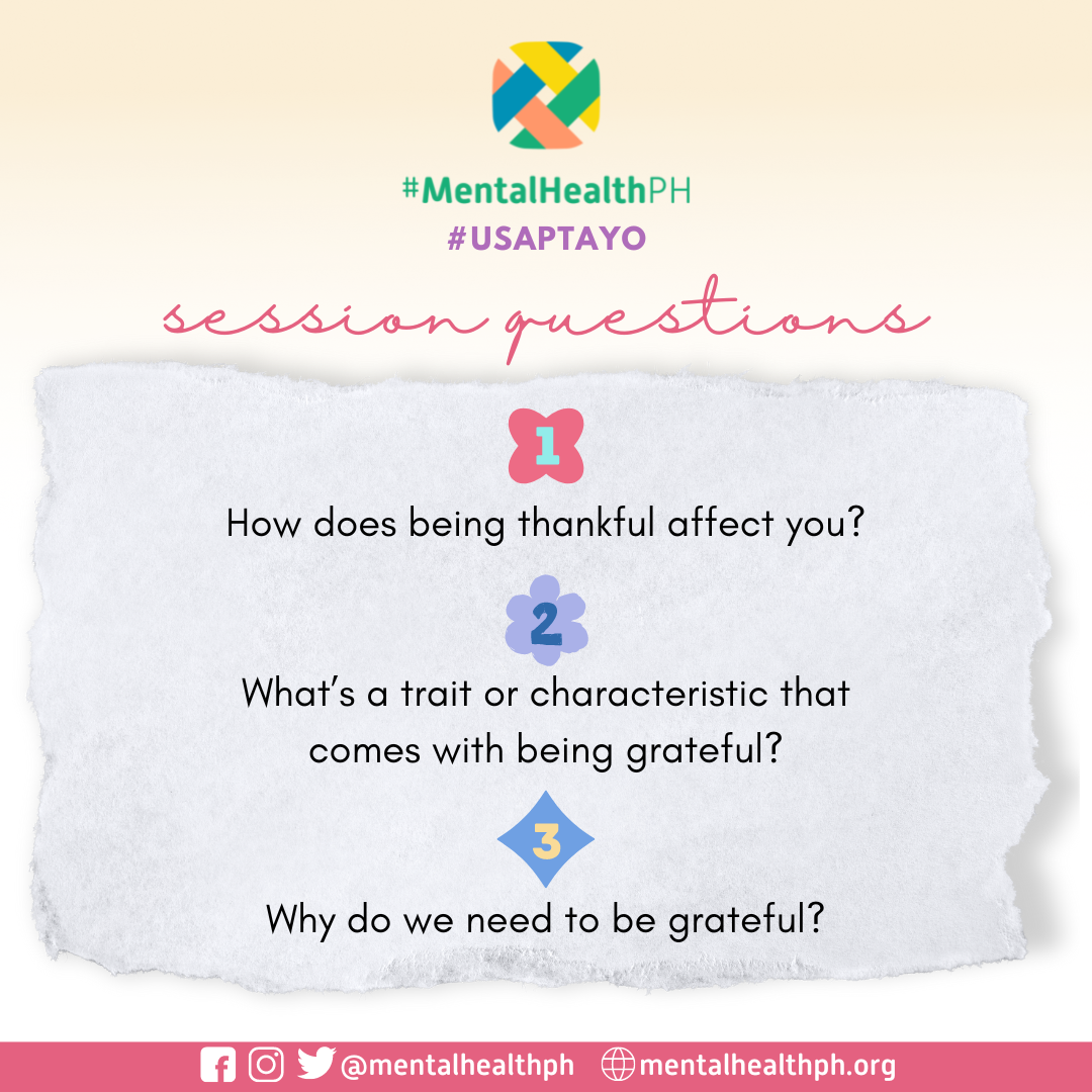 THRIVING THROUGH THANKS: Gratitude as Mental Health Game Changer THEME ...