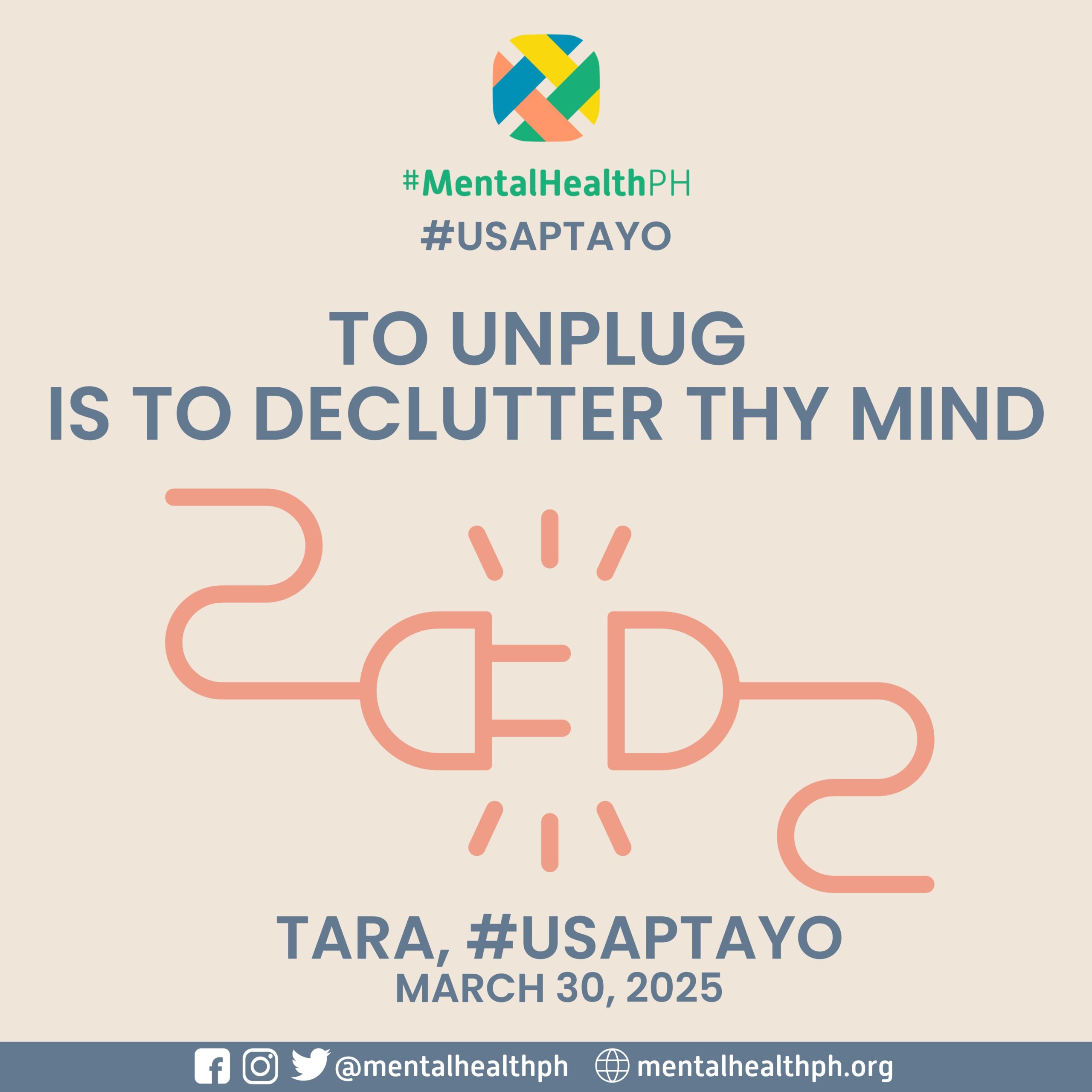 To Unplug is To Declutter Thy Mind - MentalHealthPH